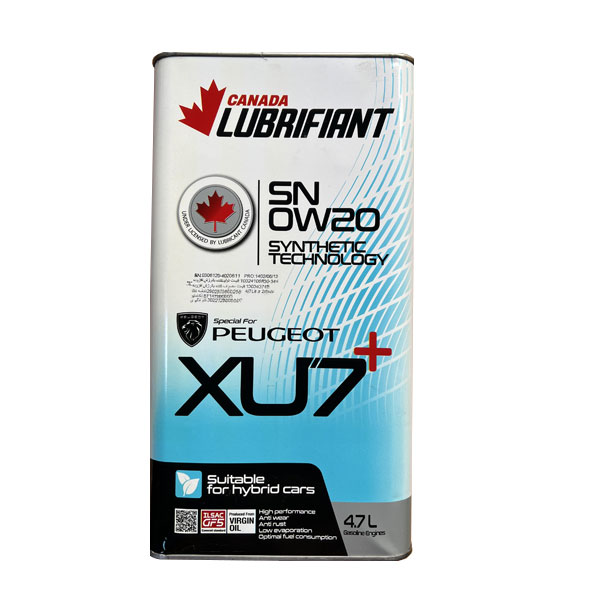 روغن موتور 0W-20 لوبریفنت کانادا مدل SN XU7 حجم 4.7 لیتر - روغن شراهی